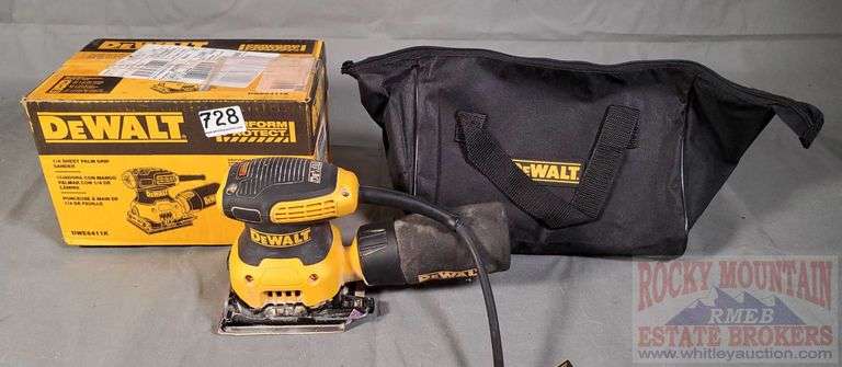 DeWalt DWE6411 1/4 Sheet Palm Sander W/ Tool Bag & Original Box ...