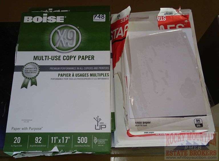 2 New Reams of 11"X17" Multi-Use Paper & Other Asst. Paper. All for one ...