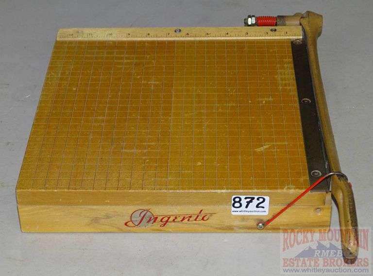 Ingento 12" Paper Cutter & Acco Model 450 Adjustable Hole Punch. All ...