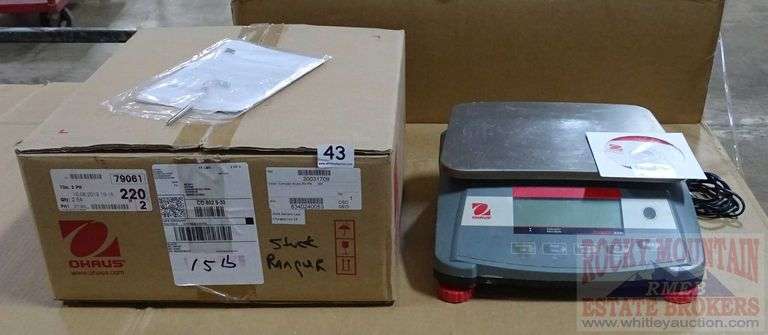 OHAUS Ranger 3000 Model R31P6. Max 6000G/15lbs. X 2G/0.005lbs. The ...