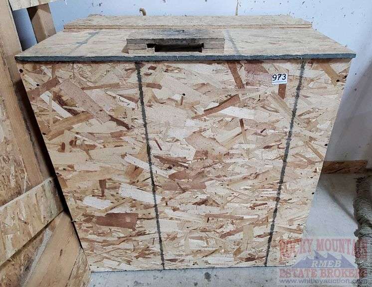 OSB Storage Box 33"X32"X24". - Rocky Mountain Estate Brokers Inc.