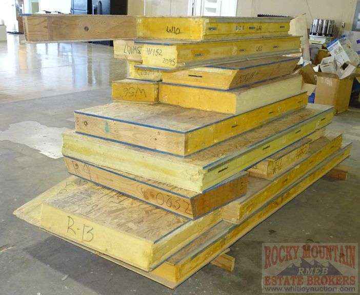 14- 6.5" R42 Insulated Structural Panels. Largest is 4' x 10' 10" . All ...