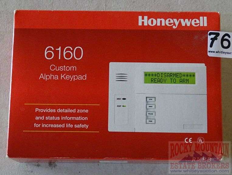 Honeywell 6160 Custom Alpha Keypad. This appears to be new. - Rocky ...