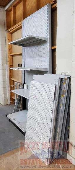 Commercial Grade Lozier Shelving Unit with 3 96" uprights, lots of ...