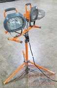 HDX Dual High Intensity Work Light With Adjustable TriPod Stand ...