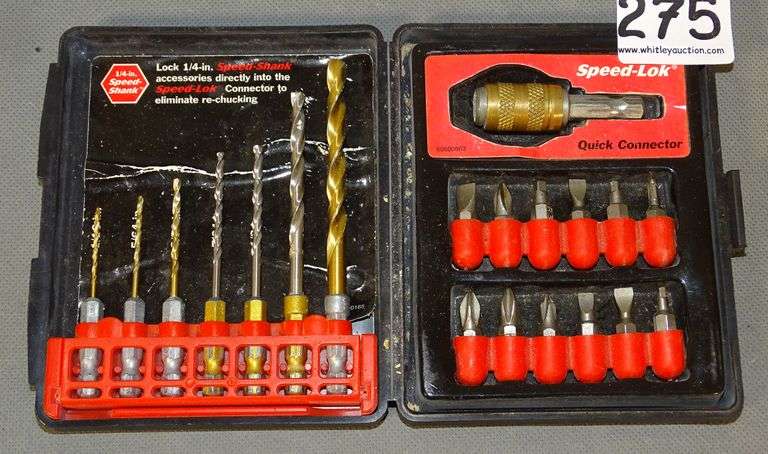 Craftsman Speed-Lock Drill Bit Set in Case. - Rocky Mountain Estate ...