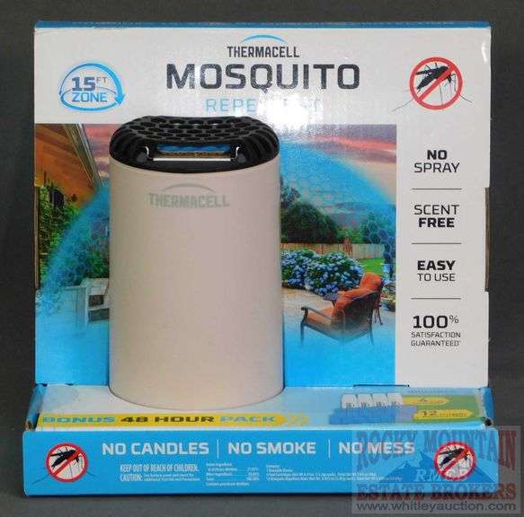 New Thermacell Patio Shield Mosquito Repeller with Bonus Pack of 48 ...