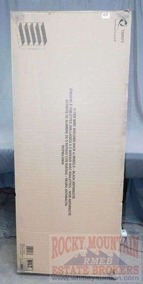 New In Box, Trinity Metro Style NSF 5-Tier Black Wire Rack with Wheels ...