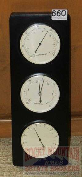 Brookstone Wall Mount Weather Center, 16"x6"x1.5". - Rocky Mountain ...