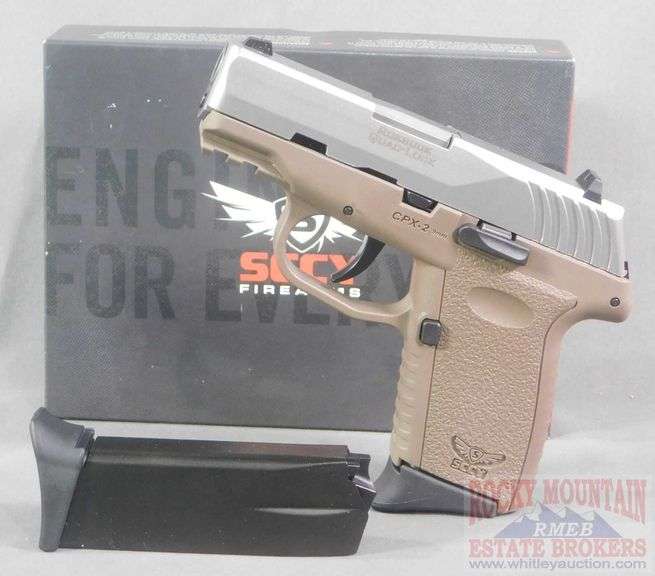 New SCCY Gen 3 FDE/SS 9mm Semi-Automatic Pistol. - Rocky Mountain ...