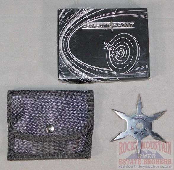 New Perfect Point Black Treated "Ninja" Stainless Steel Throwing Star ...
