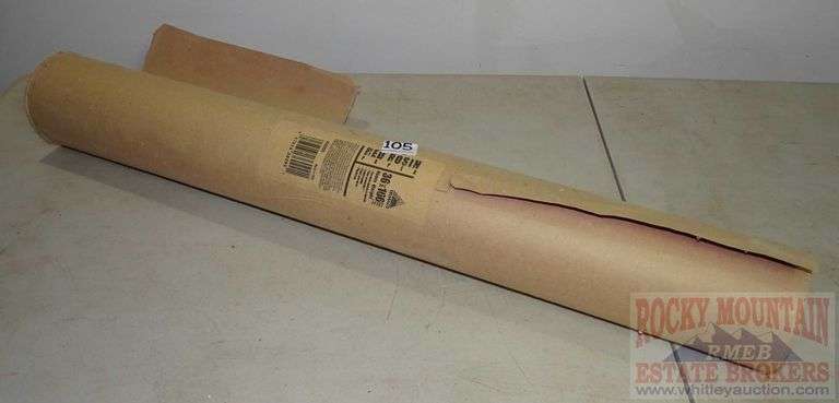 New Roll of 36X166 Red Rosin Paper. - Rocky Mountain Estate Brokers Inc.