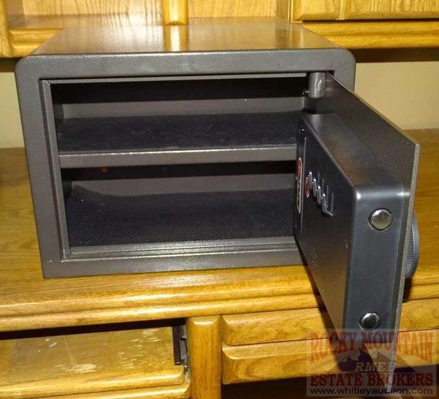 10"x14"x10" Safe W/ Keys. - Rocky Mountain Estate Brokers Inc.