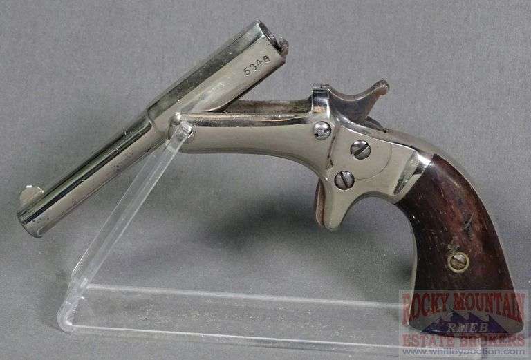 J. Stevens & Co. Model 43 Tip Up Single Shot .22 LR Pistol. 6" Overall ...