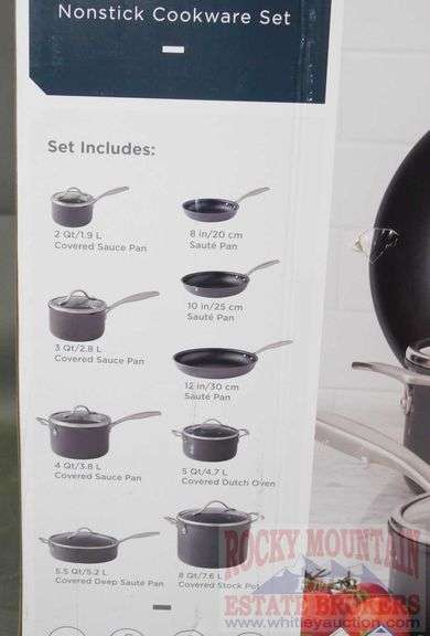 Member's Mark 18-Piece Heavy-Gauge Hard Anodized Nonstick Cookware Set ...