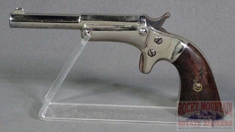 J. Stevens & Co. Model 43 Tip Up Single Shot .22 LR Pistol. 6" Overall ...