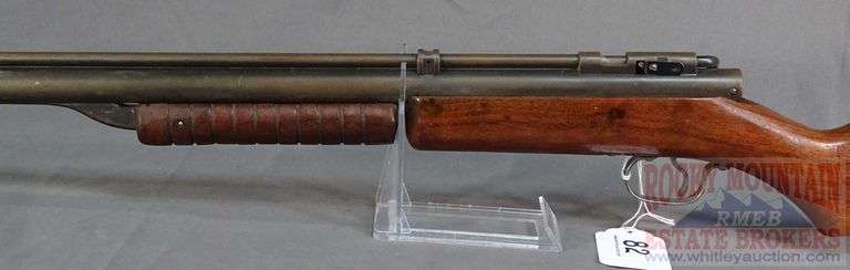 Benjamin Franklin Model 312 .22 Cal. Air Rifle W/ Wood Stock & Forearm ...
