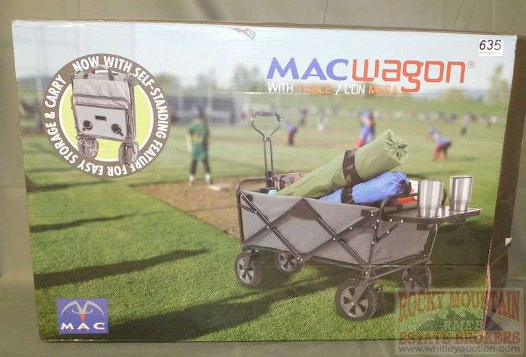 New MacWagon Folding Wagon with Folding Table. This has durable wheels ...