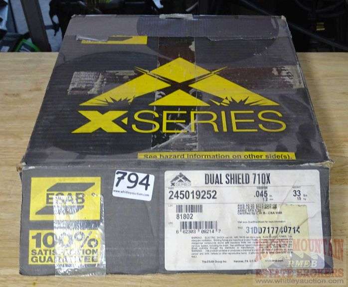 New 33# Box of ESAB X-Series 0.45" Dual Shield 710x Gas Shielded Flux ...