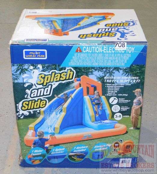 New "My First Waterslide" Inflatable Splash & Slide - Water Slide and ...