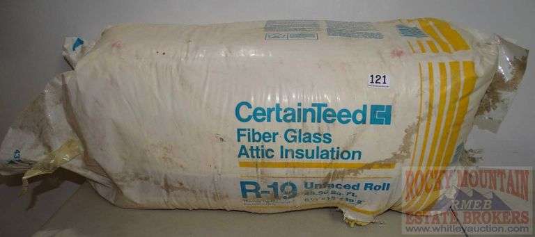 Roll of R19 Unfaced Fiberglass Insulation. - Rocky Mountain Estate ...