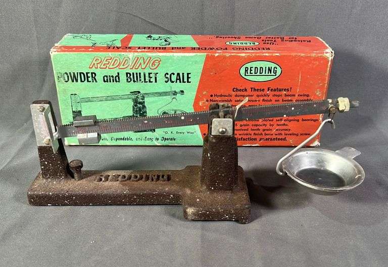 Vintage Redding Powder & Bullet Scale in Original Box. - Rocky Mountain ...