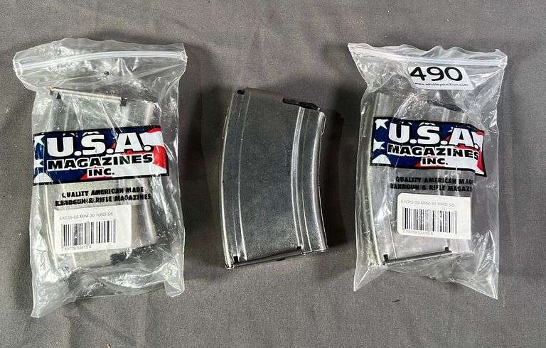 3 Ruger Stainless Mini-30, 7.62x39mm 10-Round Magazines. 3 times the ...