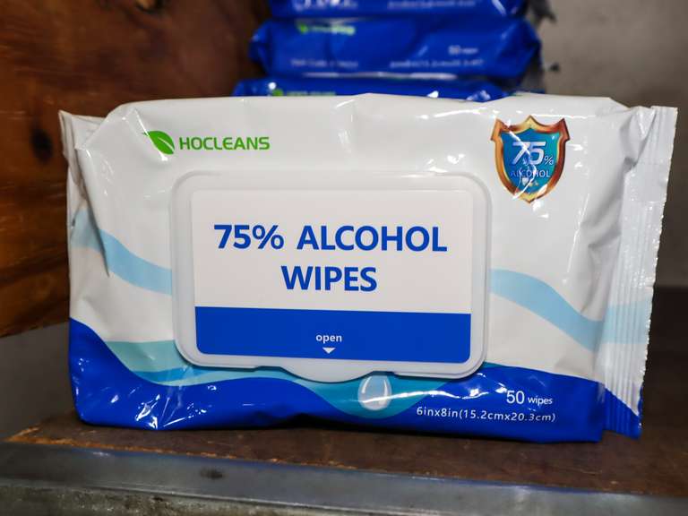 Hocleans 75 Alcohol Wipes