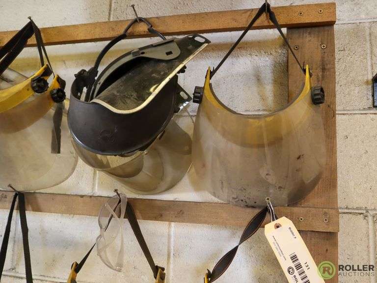 (5) Grinding Masks With Safety Glasses and Hearing Protection - Roller ...