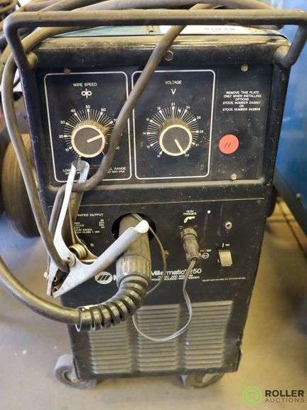 Miller Millermatic 250 Mig / Flux Core Welder - Roller Auctions