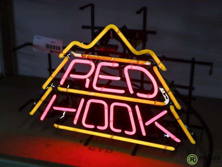 Red Hook Neon Sign - Roller Auctions