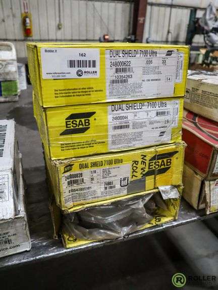 (4) Boxes of ESAB Welding Wire; Dual Shield 7100 Ultra - Roller Auctions