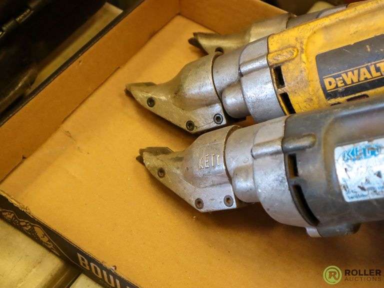 (2) DeWalt DW890 and Kett Swivel-Head Shears - Roller Auctions