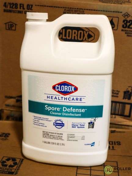 (12) Gallons of Clorox Spore Defense Cleaner Disinfectant - Roller Auctions