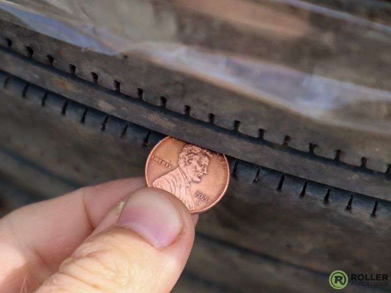 (2) Bridgestone R283 11R22.5 Tires With Wheels - Roller Auctions