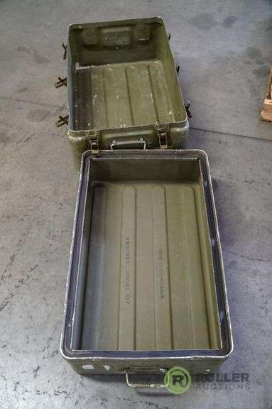 (2) Aluminum Military Storage Boxes - Roller Auctions
