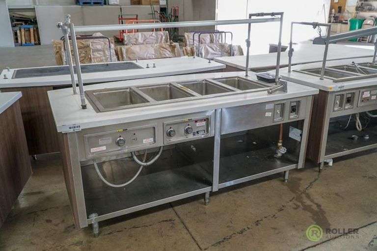 Custom Built 78in 4-Bay Wells Steam Table, Electric - Roller Auctions