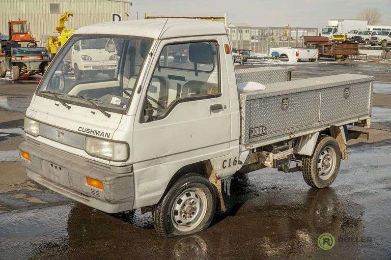 Cushman Flatbed Yard Truckster, (2) Jobox Side Boxes, Gas, Showing ...