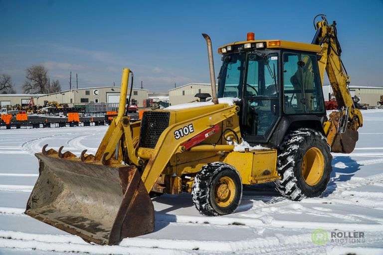 John Deere 310E 4WD Loader/Backhoe, Extendahoe, Auxiliary Hydraulics ...