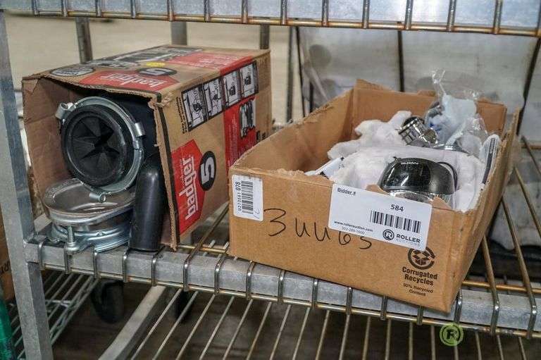 Badger 5-81 Garbage Disposal With Sloan Sink Parts - Roller Auctions