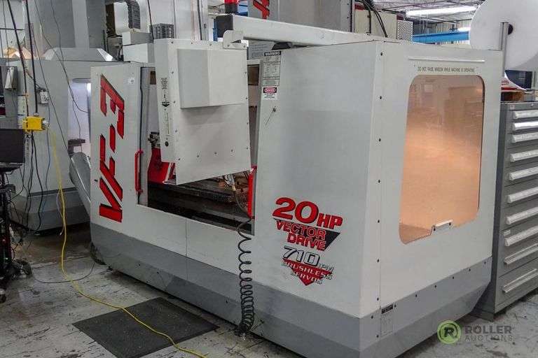 1998 Haas VF3 Vertical CNC Machining Center, s/n: 14107. 20HP, Vector ...