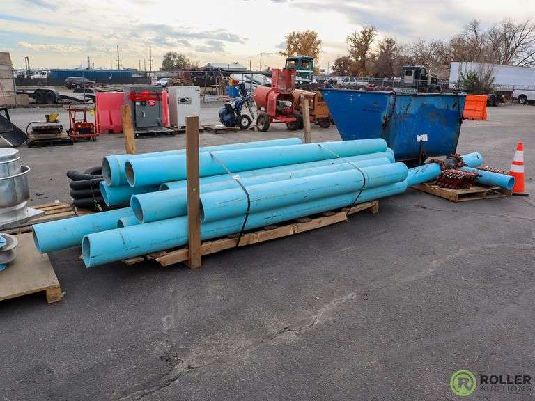 (2) Pallets of PVC Pipe and Collars - Roller Auctions