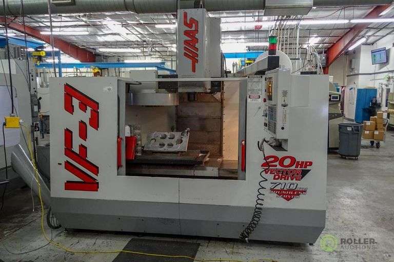 1998 Haas VF3 Vertical CNC Machining Center, s/n: 14107. 20HP, Vector ...