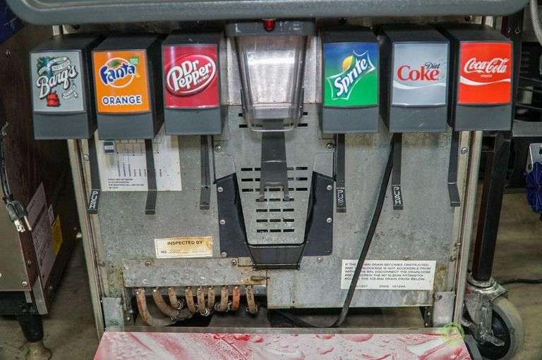 Lancer 6-Head Soda Dispensing Unit With Ice Dispenser - Roller Auctions