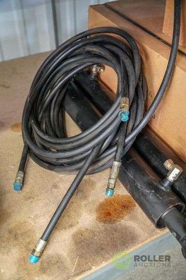 Dyna Pro 1500 Hydraulic Pump, (2) Rams, (4) Hoses, Reservoir - Roller ...