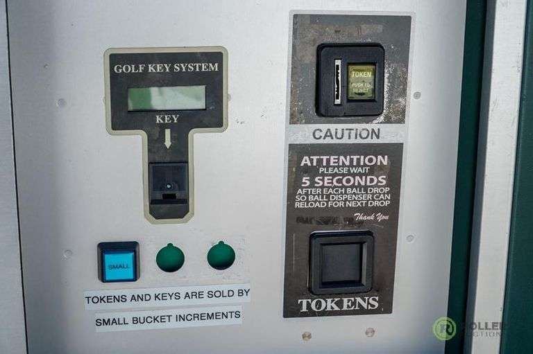 Wittek Driving Range Golf Ball Dispenser, Token and Key Operated ...