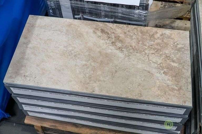 Florim Stonefire Beige Porcelain Tile, 12 X 24, 180-Sf - Roller Auctions