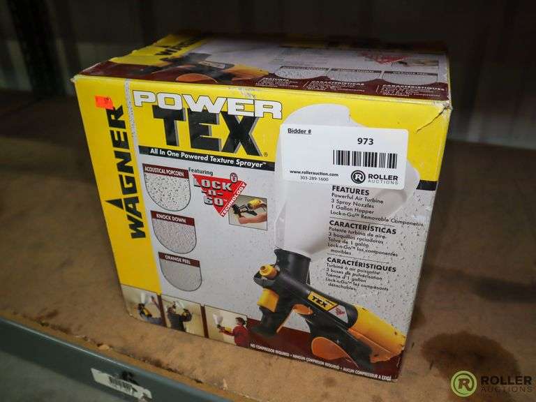 Wagner Power Tex Powered Texture Sprayer - Roller Auctions