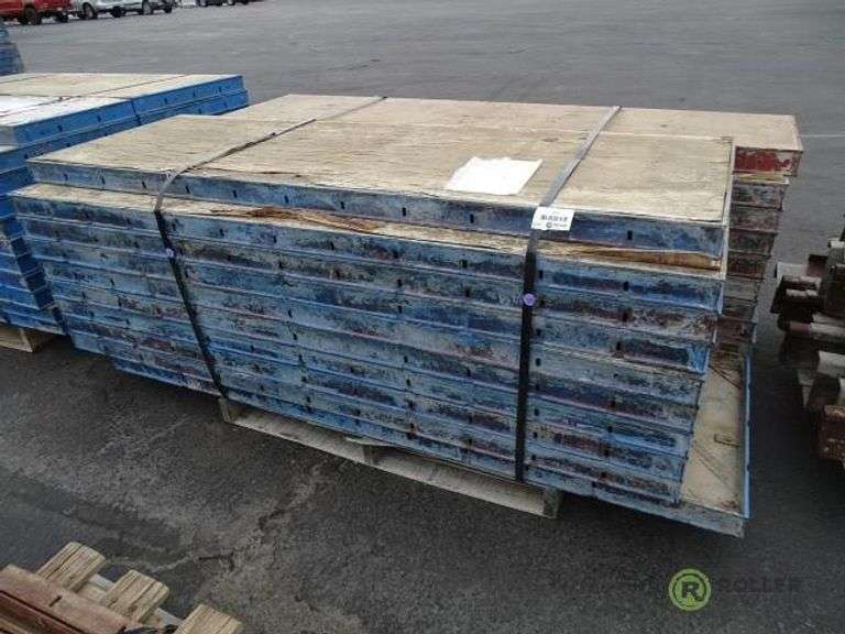 Pallet of (19) 24in x 6' Ellis Steel Ply Forms and (1) 18in x 6' Steel ...