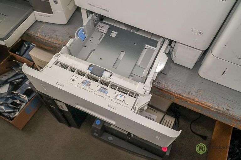 (2) HP LaserJet Enterprise M604 Printers - Roller Auctions